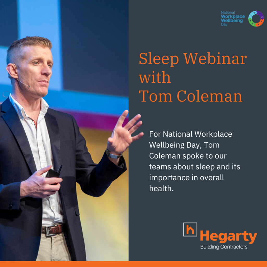 Sleep Webinar for National Workplace Wellbeing Day - PJ Hegarty UK